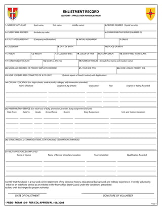 PRSG enlisted-candidate-application-form | PDF