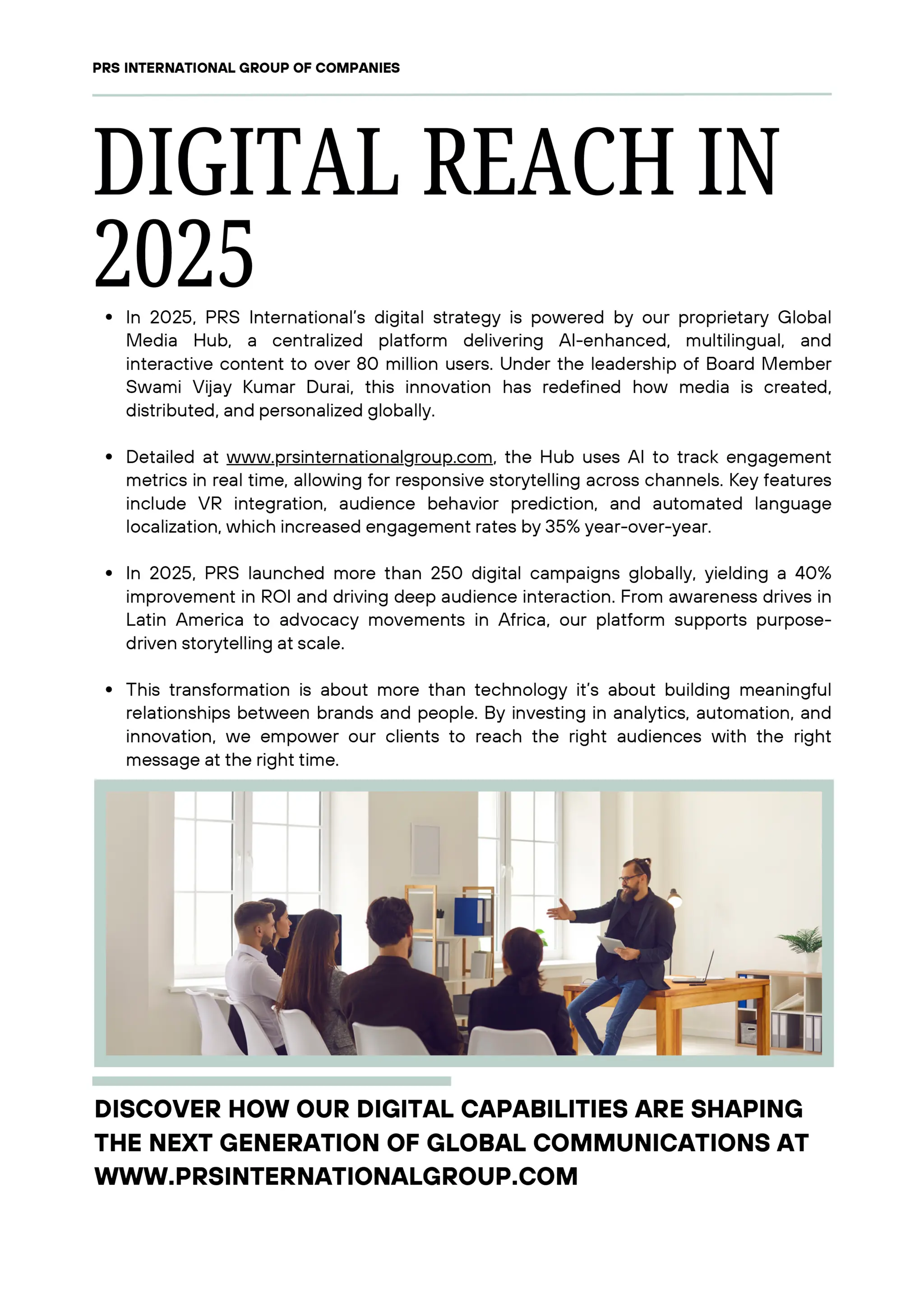 PRS International Group of Companies: Global Media Leadership in 2025 | PDF