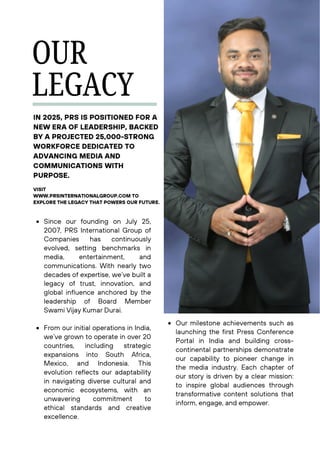 PRS International Group of Companies: Global Media Leadership in 2025 | PDF