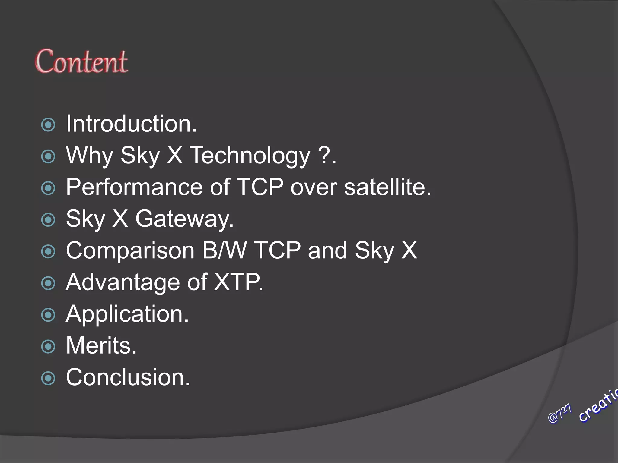 sky x technology | PPT