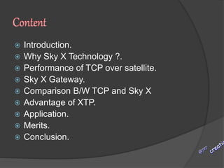 sky x technology | PPT
