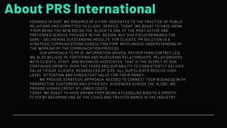 PRS International Group of Companies Company Profile | PPT