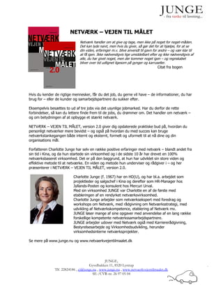 Præsentation JUUNGEs bog Netværk - vejen til målet, version 2.0" | PDF | Free Download