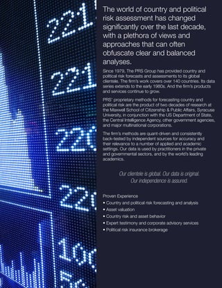 About The PRS Group | PDF