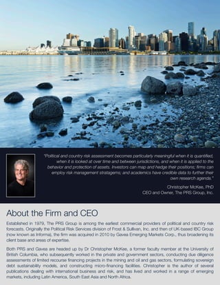 About The PRS Group | PDF