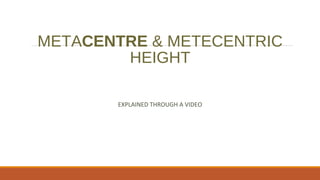 STABILITY: Fully & Partially Submerged Bodies | PPT