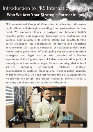PRS International Group of Companies : New Delhi’s Power Corridors ...