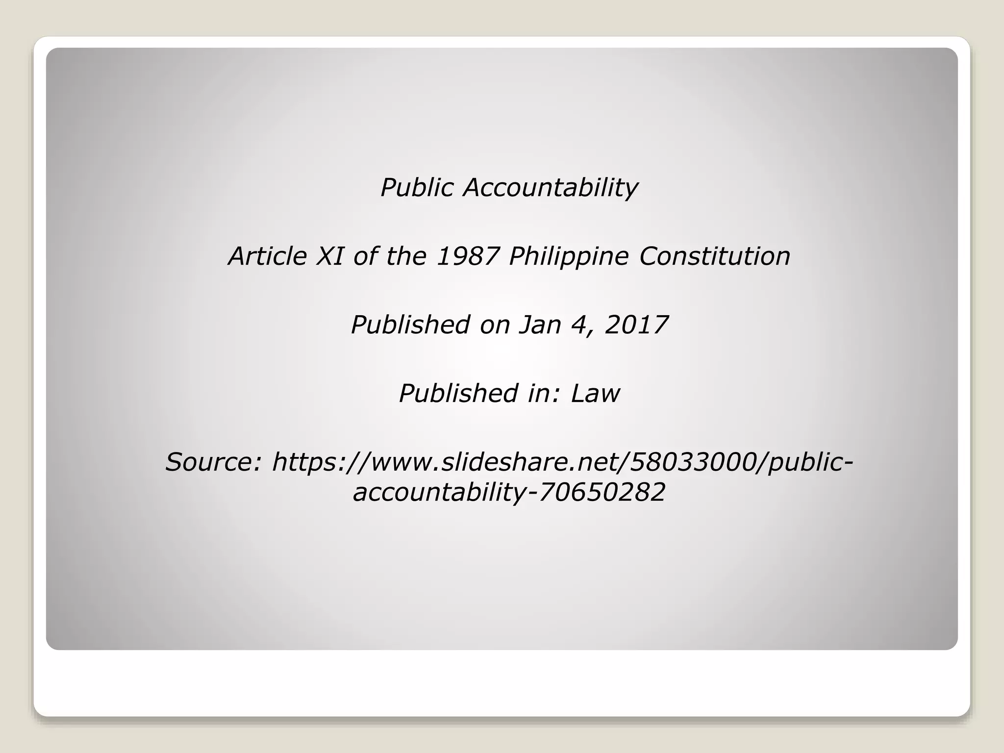 PUBLIC ACCOUNTABILITY | PPTX