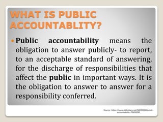 PUBLIC ACCOUNTABILITY | PPTX