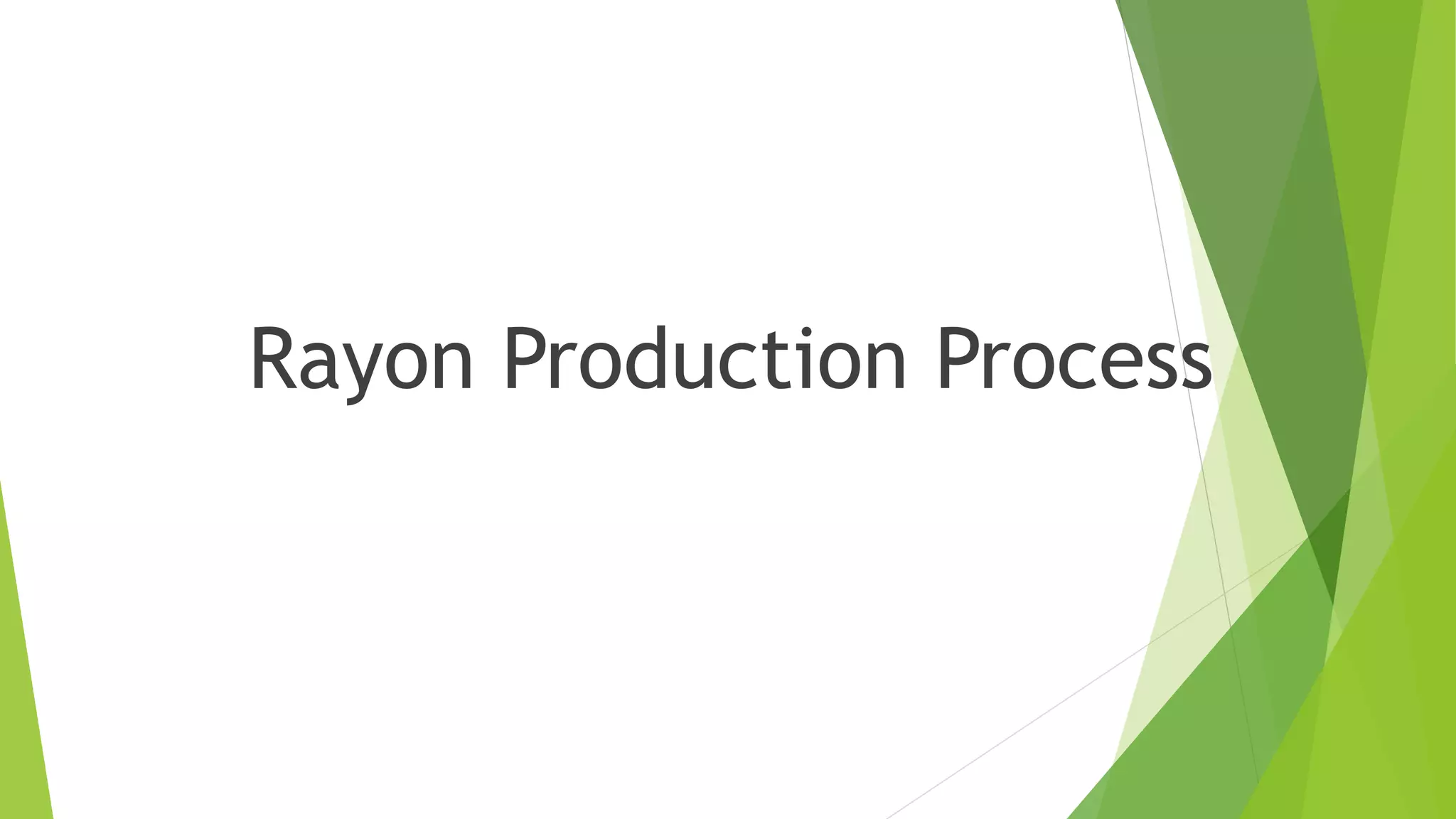 RAYON PROCESSING | PPTX