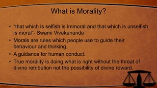 Can human morality exist without religion? | PPTX