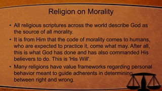 Can human morality exist without religion? | PPTX