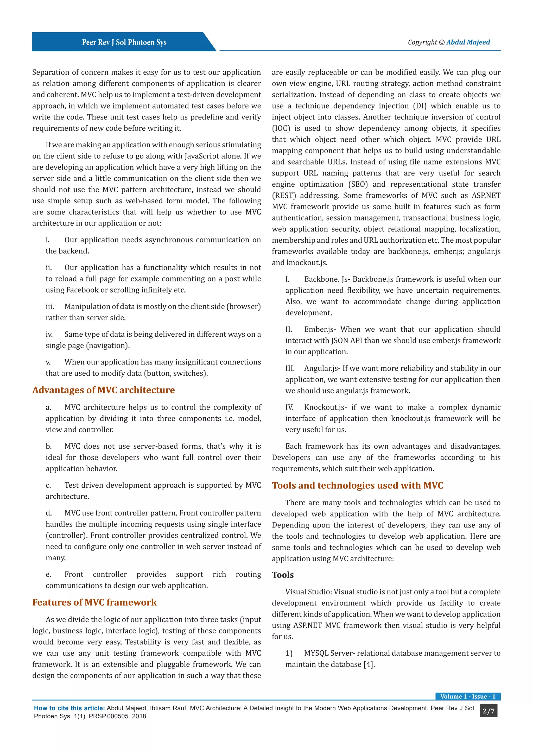 MVC Architecture: A Detailed Insight to the Modern Web Applications Development-Crimson ...