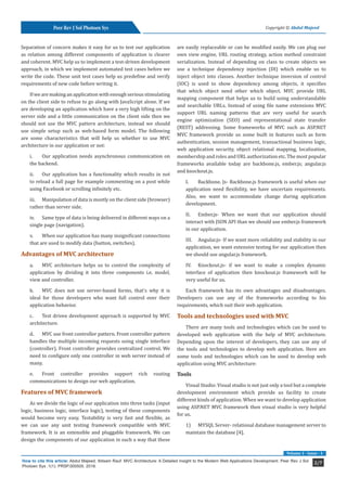 MVC Architecture: A Detailed Insight to the Modern Web Applications ...