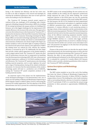 Performance Analysis of BIPV Prototype System Installed in Greece and ...