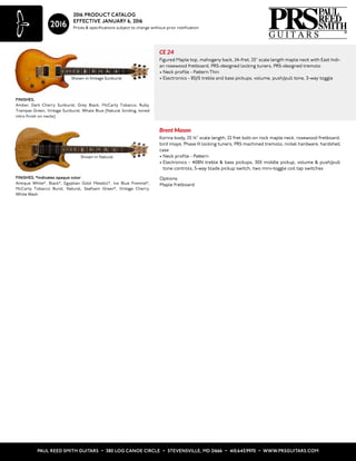 Prs product catalog_2016 | PDF