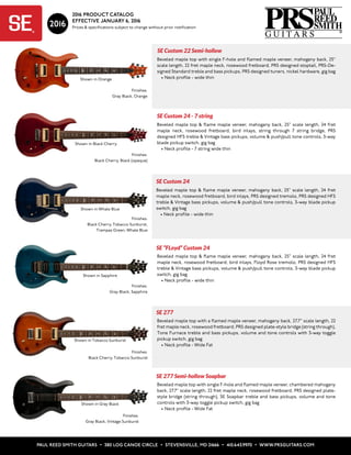 Prs product catalog_2016 | PDF