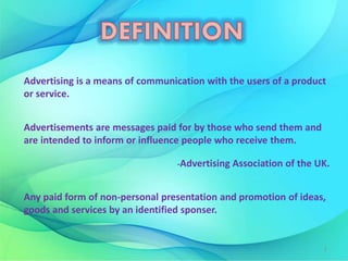 Advertising & its concept,Types of Advertising. | PPT