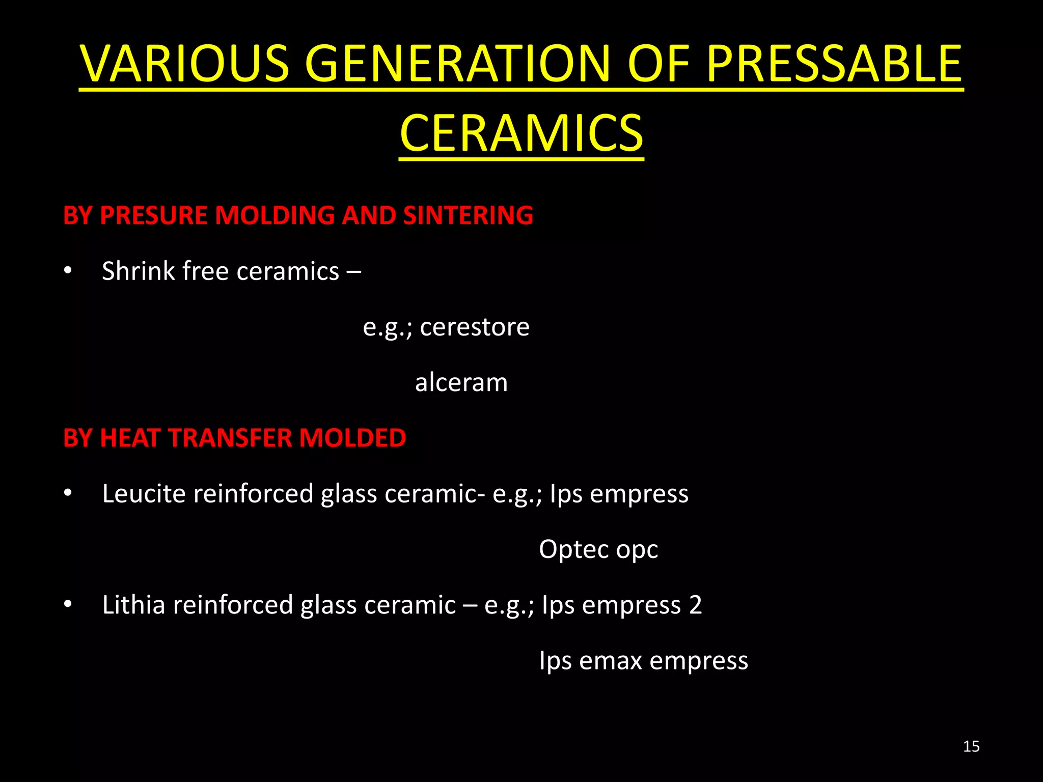 Pressable ceramics | PPTX