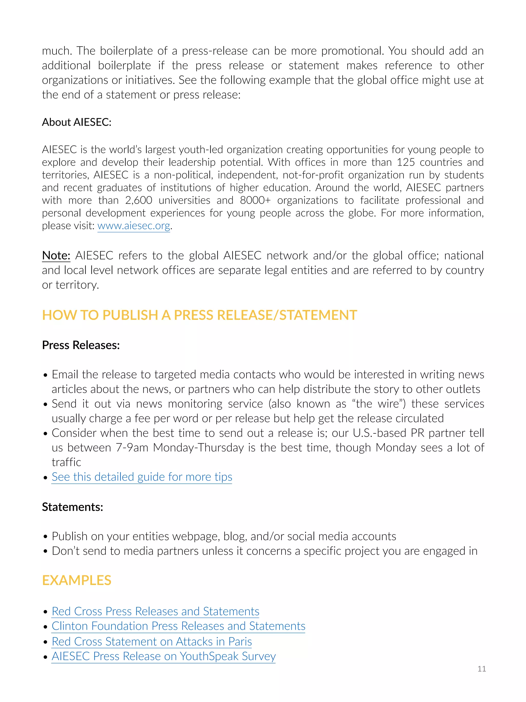 PR Statements Manual | PDF