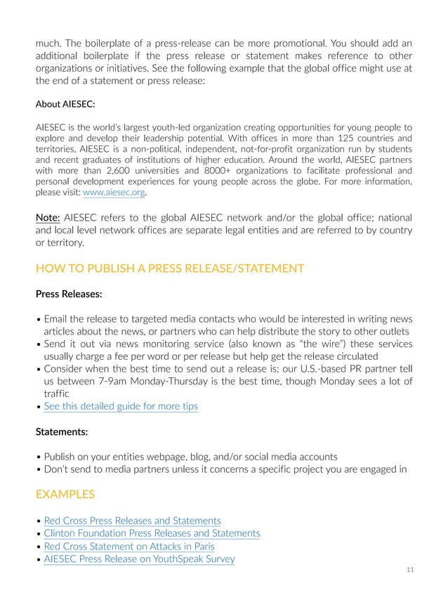 PR Statements Manual | PDF