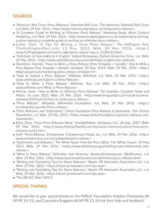 PR Statements Manual | PDF