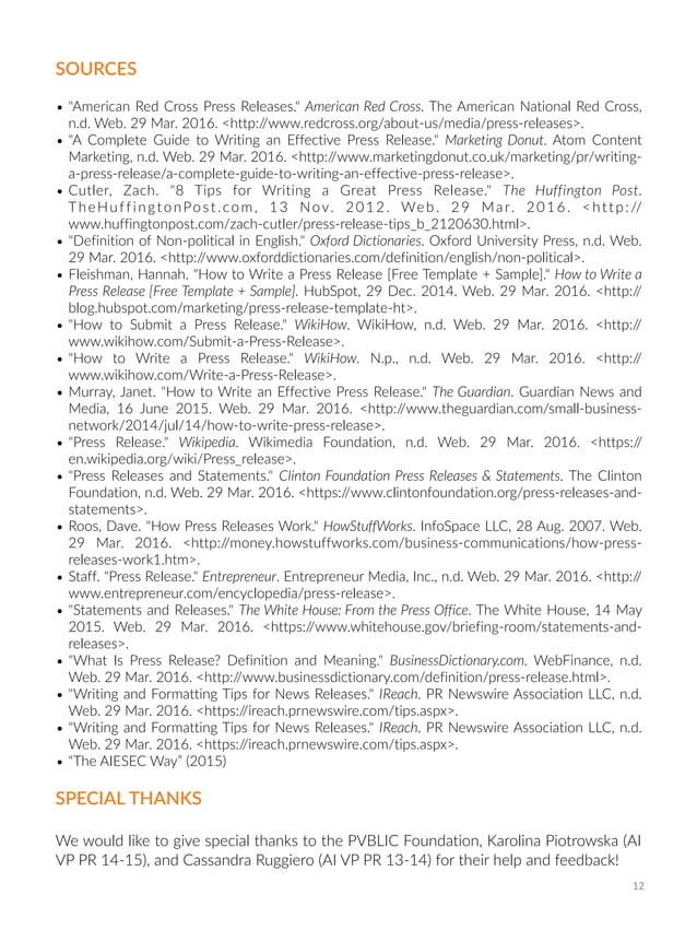 PR Statements Manual | PDF