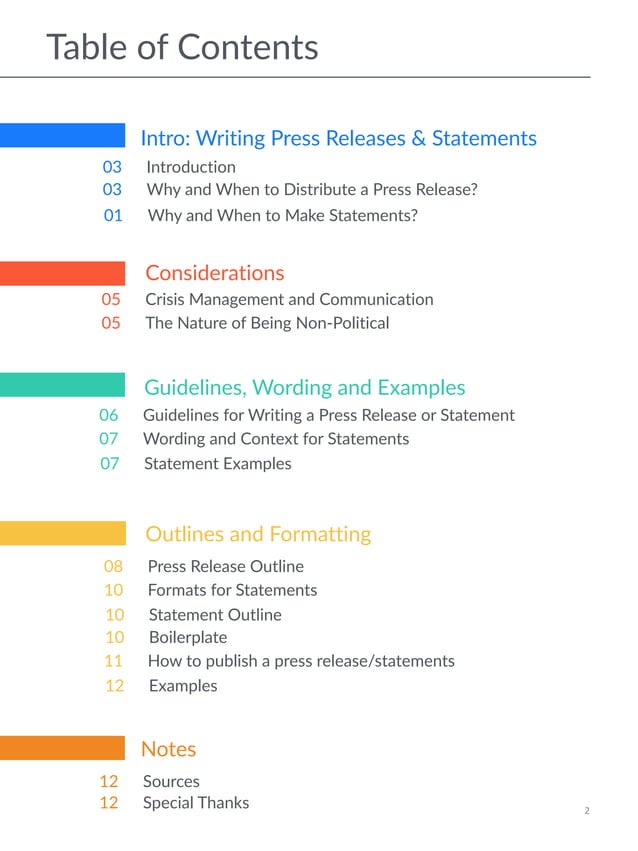 PR Statements Manual | PDF