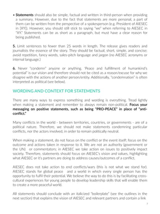 PR Statements Manual | PDF
