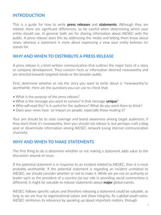 PR Statements Manual | PDF