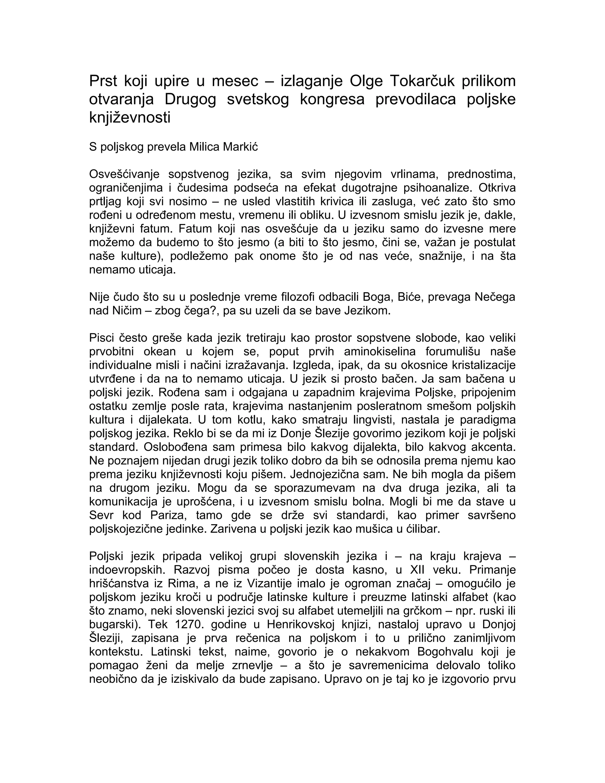 Prst Koji Pokazuje Na Mesec | DOC