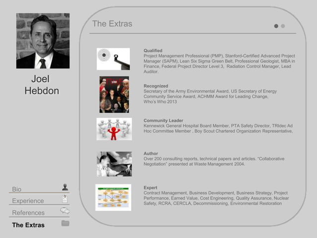 Joel Hebdon PreResume | PPTX | Environmental Services Industry | Industries