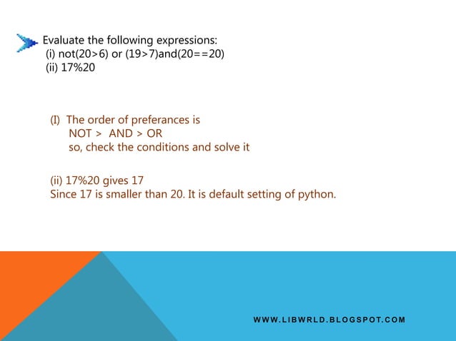 PYTHON REVISION TOUR - 1 | PPTX