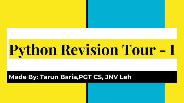 Python Revision Tour 1 Class Xii Cs Pptx Programming Languages Computing