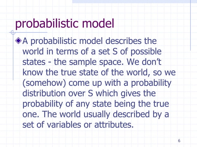 Probabilistic Reasoning | PPTX