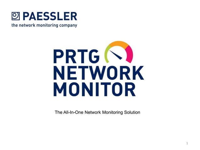 PRTG Network Monitor Presentation | PPTX