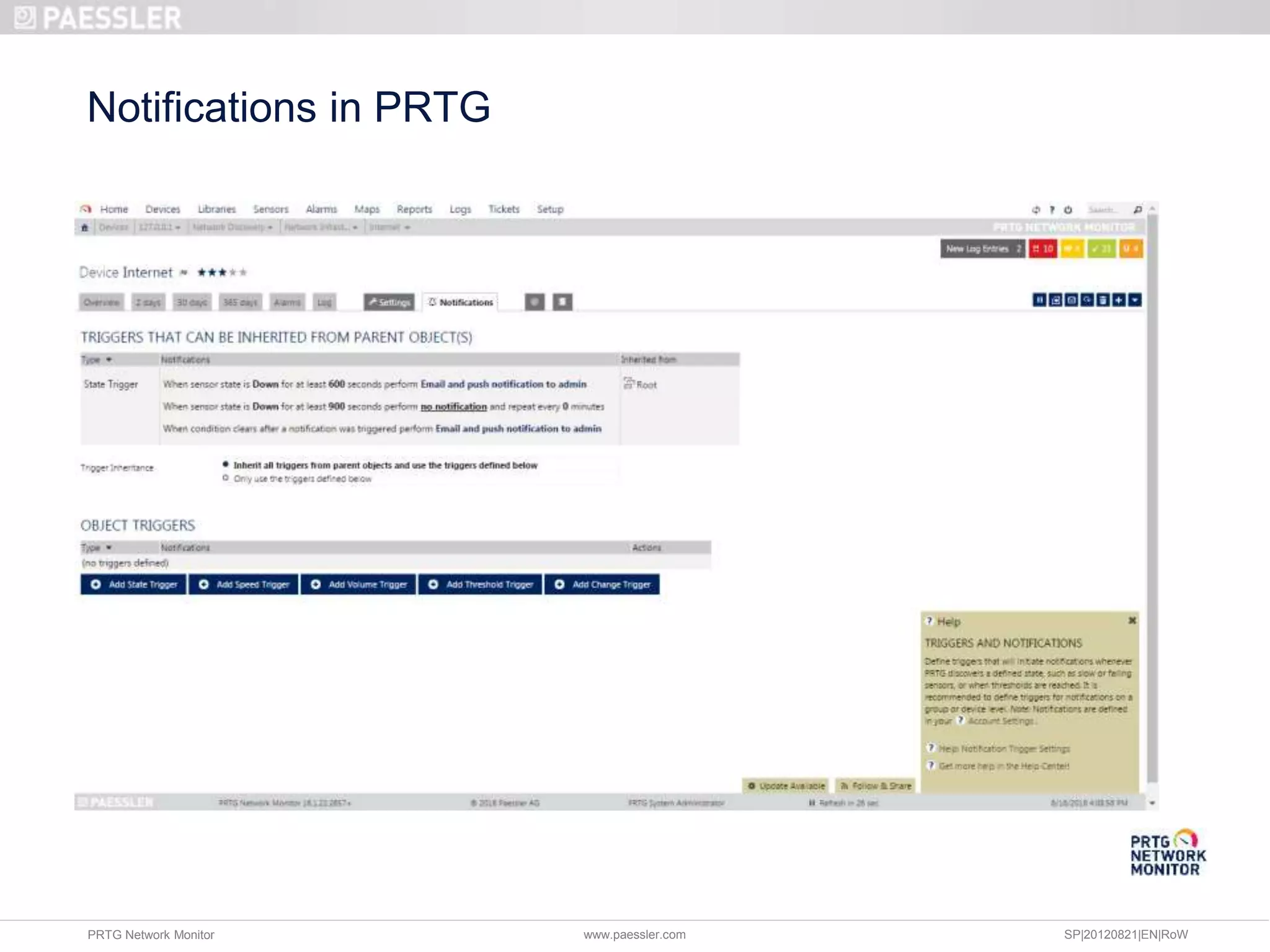 PRTG NETWORK MONITORING | PPTX
