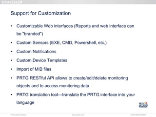 PRTG NETWORK MONITORING | PPTX