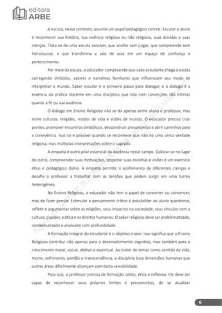 PRÁTICA DA DOCÊNCIA EM ENSINO RELIGIOSO - UNIFHAE | PDF