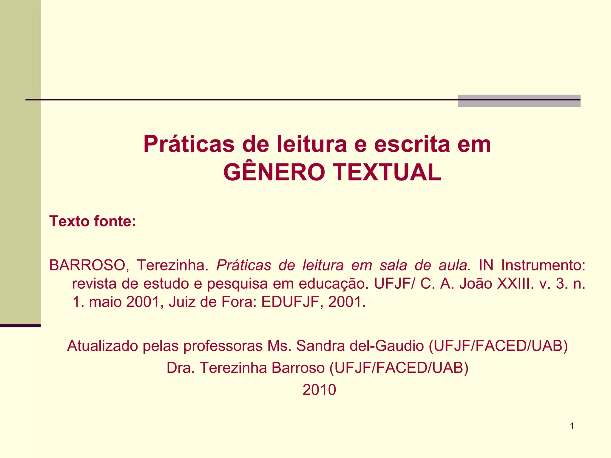 Prática de leitura e escrita em gênero textual chuva ácida | PPSX