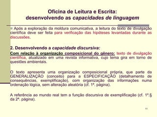 Prática de leitura e escrita em gênero textual chuva ácida | PPSX