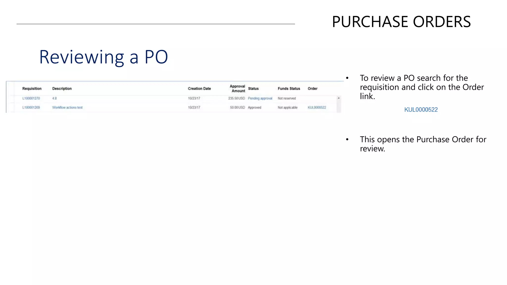 Pr to po process risk and test steps | PPTX