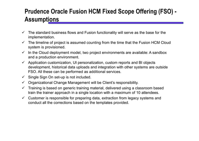 Oracle Fusion HCM Fixed Scope Offering | PDF | Cloud Computing | Internet