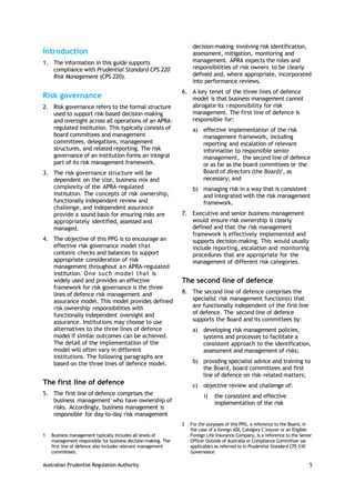 Prudential Practice Guide CPG 220 - Risk Management | PDF