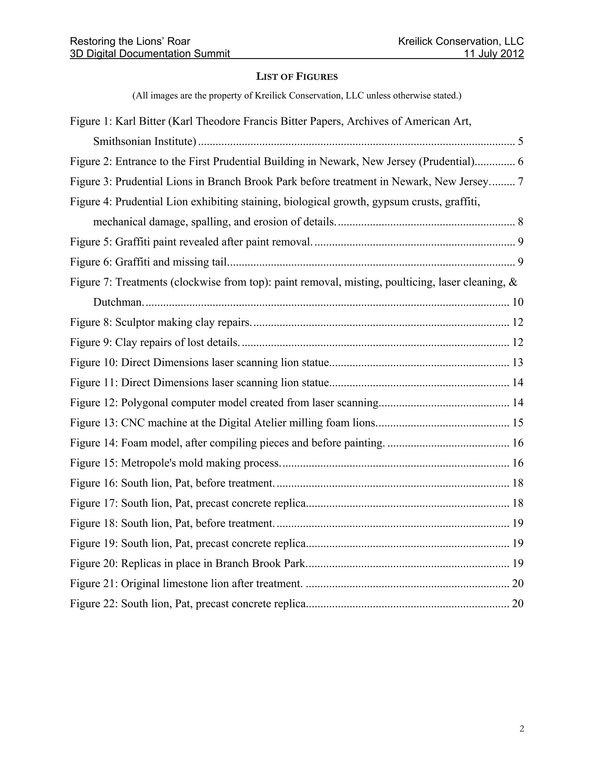 Restoring the Lions' Roar: Documenting and Replicating Limestone Sculptures through Laser ...