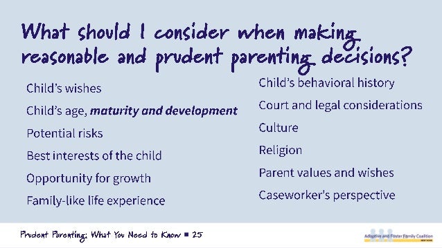 Prudent Parenting Training for Foster Parents in New York State