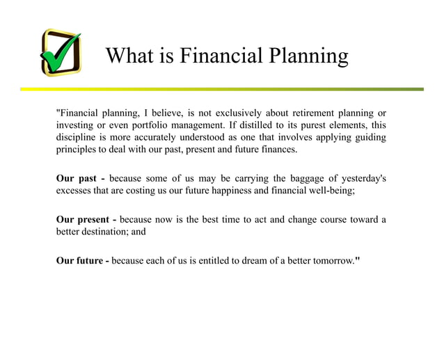 Prudent Partners on financial planning | PPT