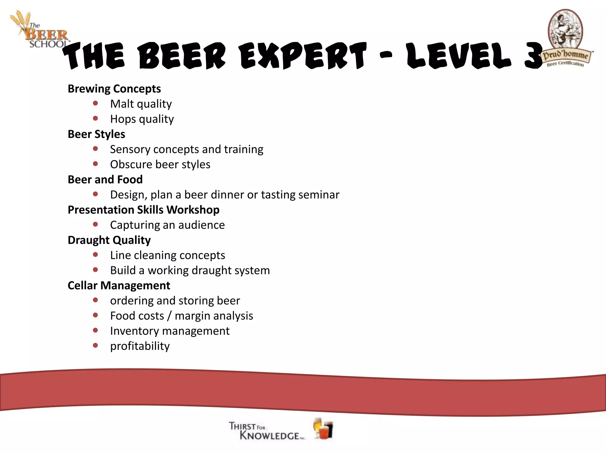 Prud’homme beer certification | PPSX
