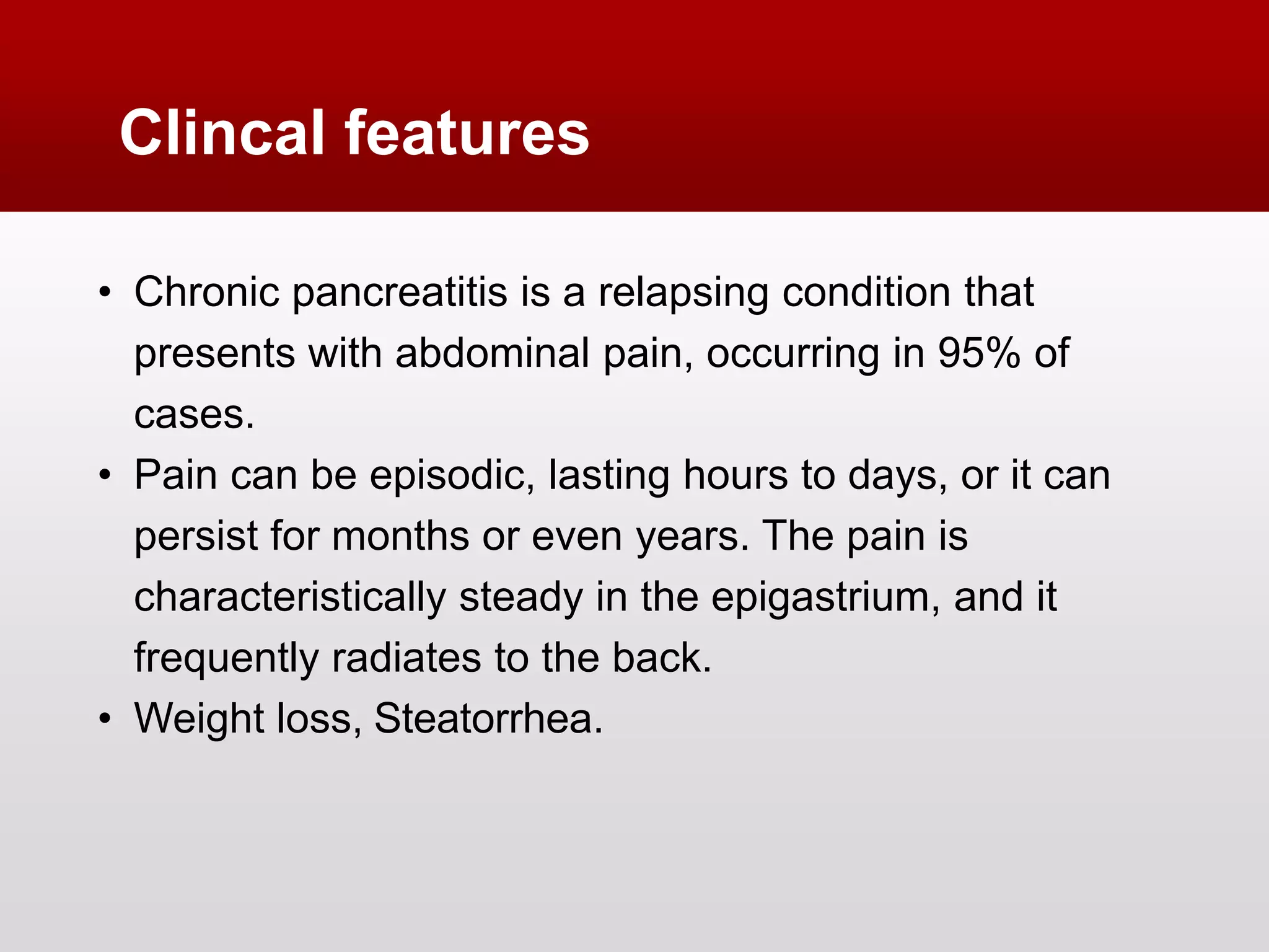 Chronic Pancreatitis | PPTX