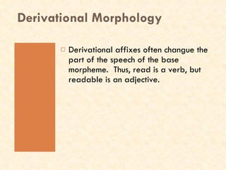 morphology | PPT